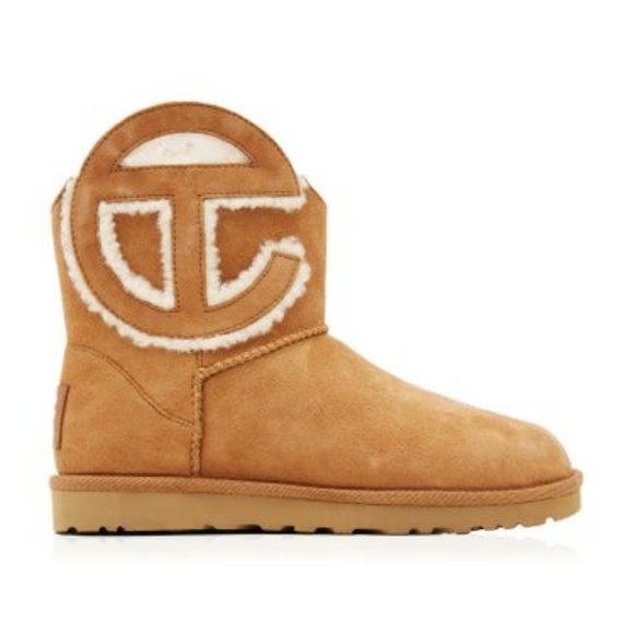 Telfar | Shoes | Ugg X Telfar Mini Boots Logo Sheepskin Ankle Boots ...